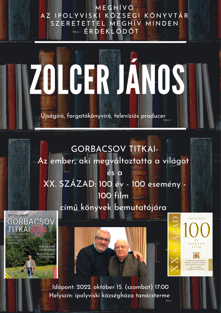Zolcer János könyvbemutatója Ipolyvisken - Reflex24